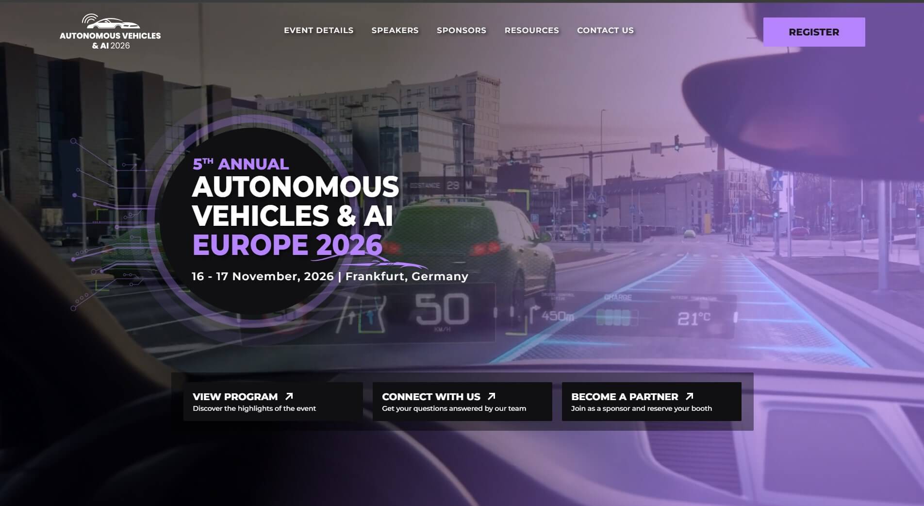 Autonomous Vehicles & AI Europe 2026 | Register Now